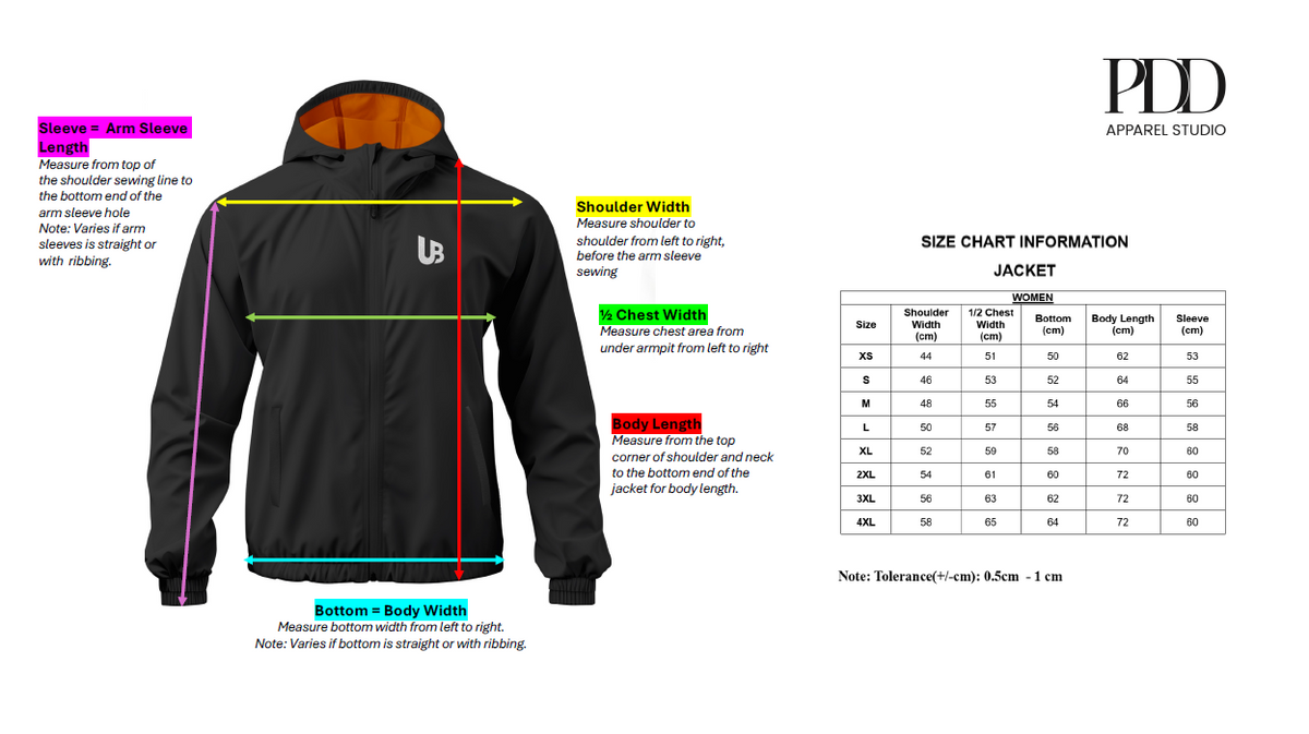 Jacket with detachable hood (for women) – UBMerch